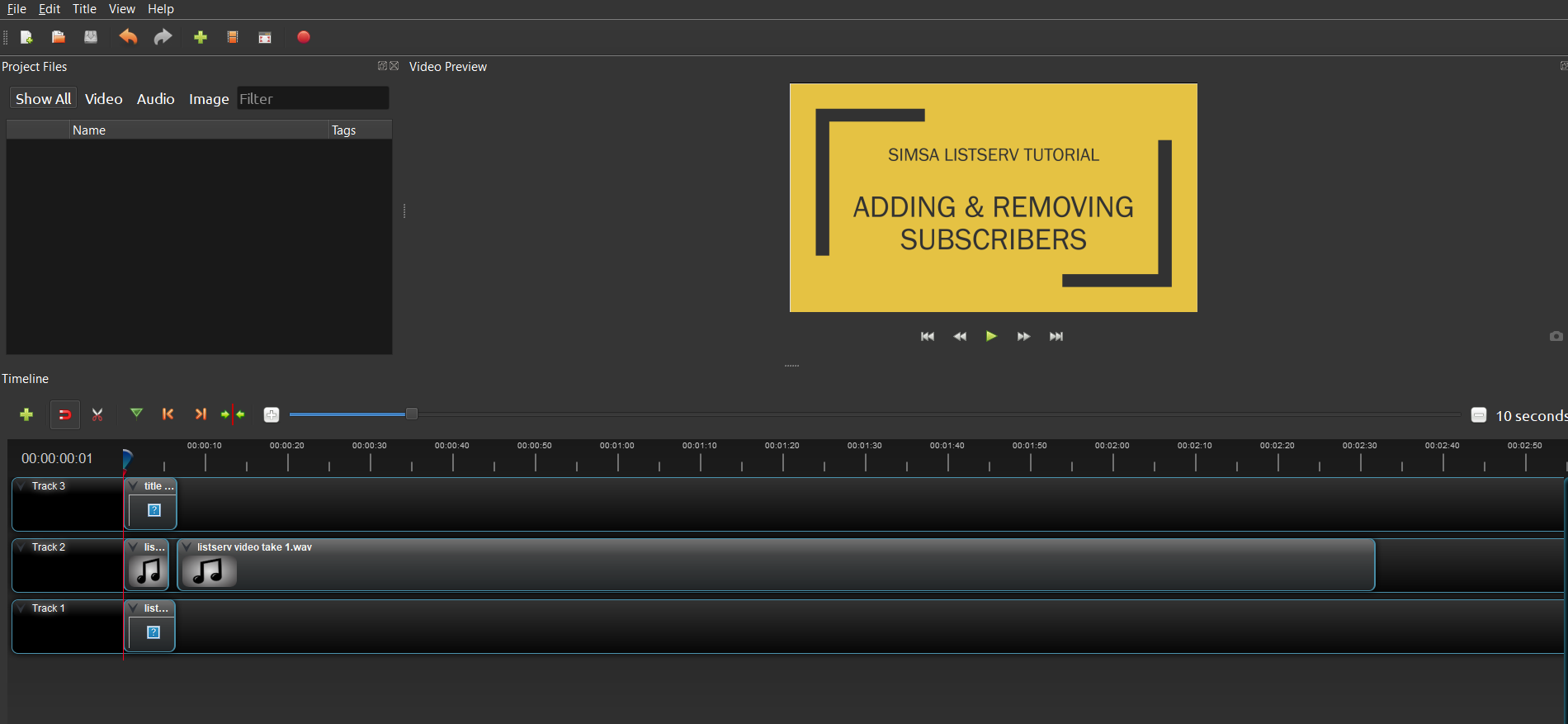TUTORIAL VIDEO: ADDING AND REMOVING LISTSERV SUBSCRIBERS – Katherine Luber